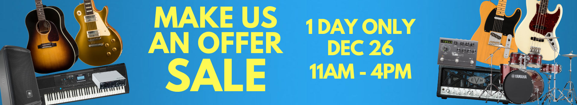 Make Us An Offer Sale – Sound Centre