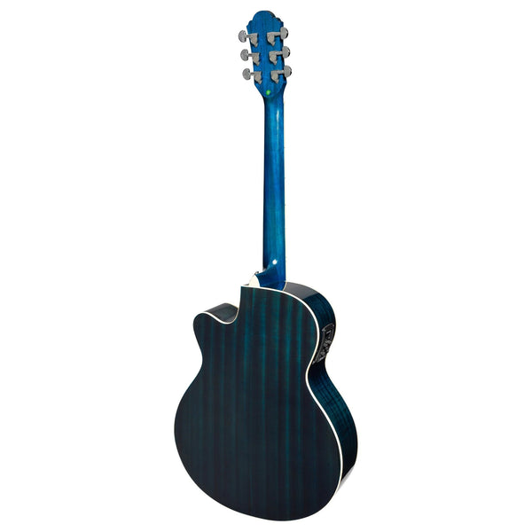 MARTINEZ MFC-41G-TBL Folk Size Electric Acoustic W/K4T P/UP&Tuner ...