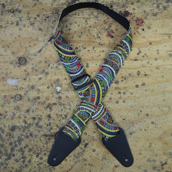 Colonial Leather Aboriginal Art Ragstrap - Circle Of Butterflies ...