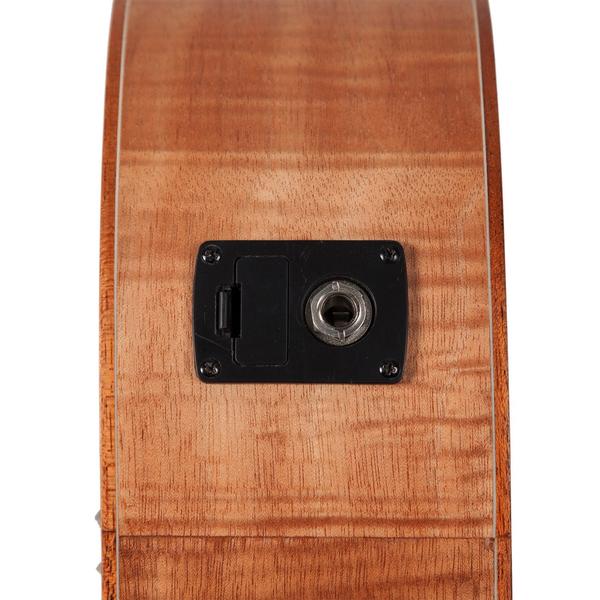 Timberidge Tiki 2 Series Mahogany Flame Top Tenor Electric Ukulele in ...