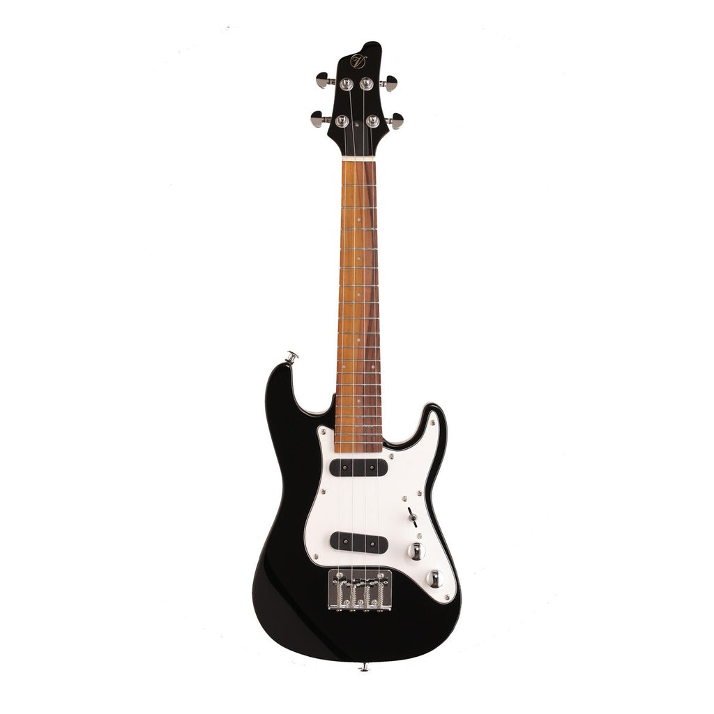 Vorson Electric Stratocaster Shape Ukulele - Black – Sound Centre